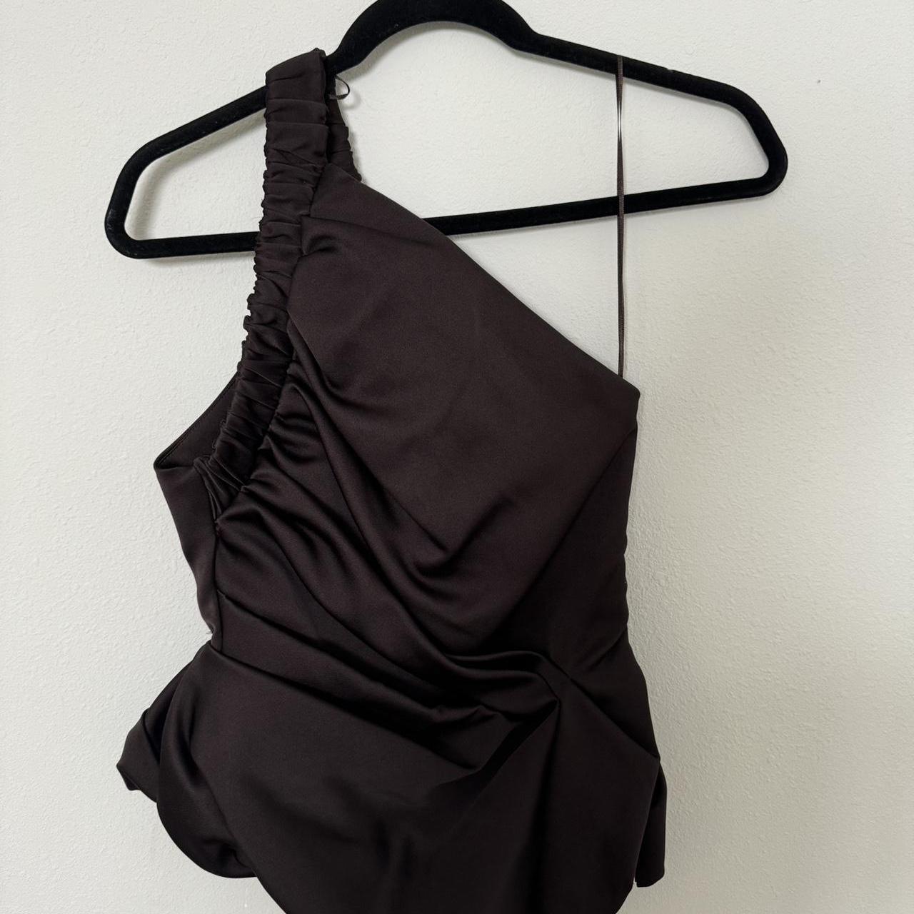 Zara one shoulder top, new without tags size xs - Depop