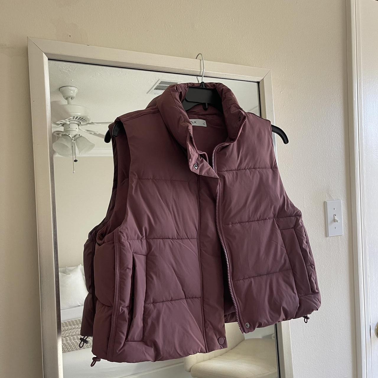 FLX MAUVE WOMENS PUFFER VEST | Depop