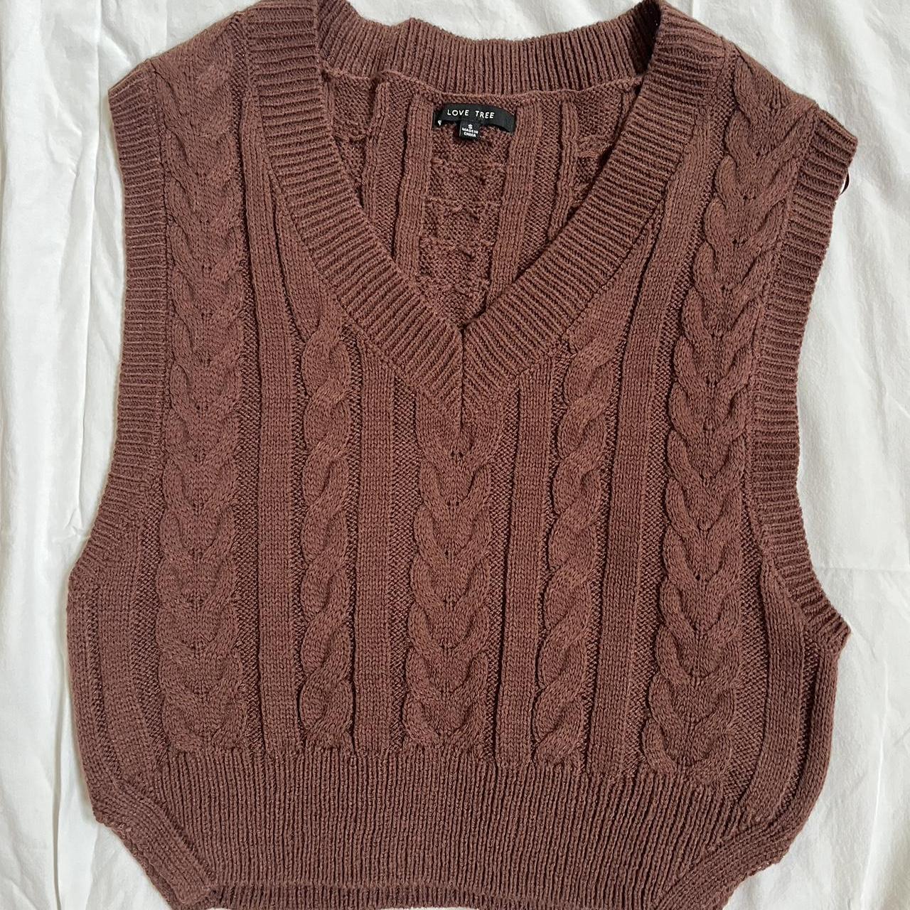 Love Tree Sweater Vest. Never worn, without tags. - Depop