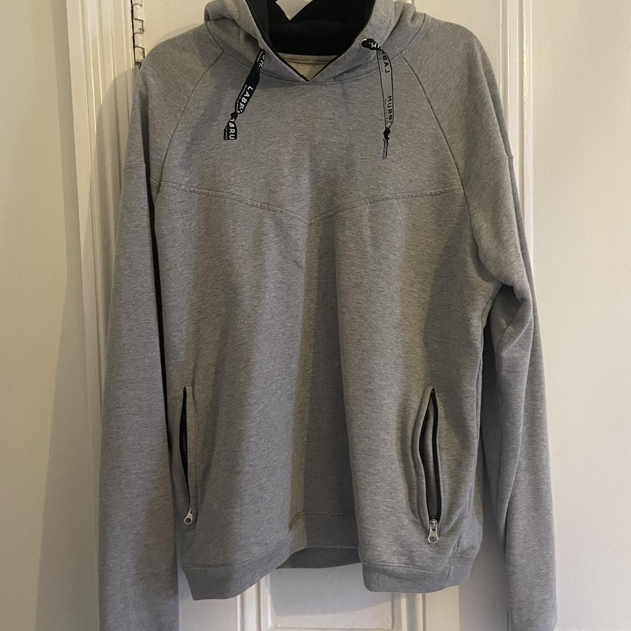 LABRUM - Grey Hoodie Size - L Condition- Good... - Depop