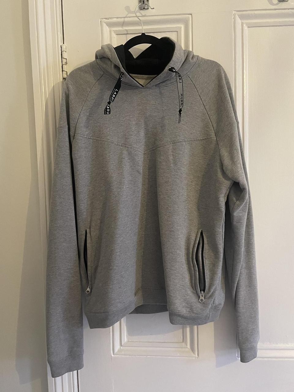 LABRUM - Grey Hoodie Size - L Condition- Good... - Depop
