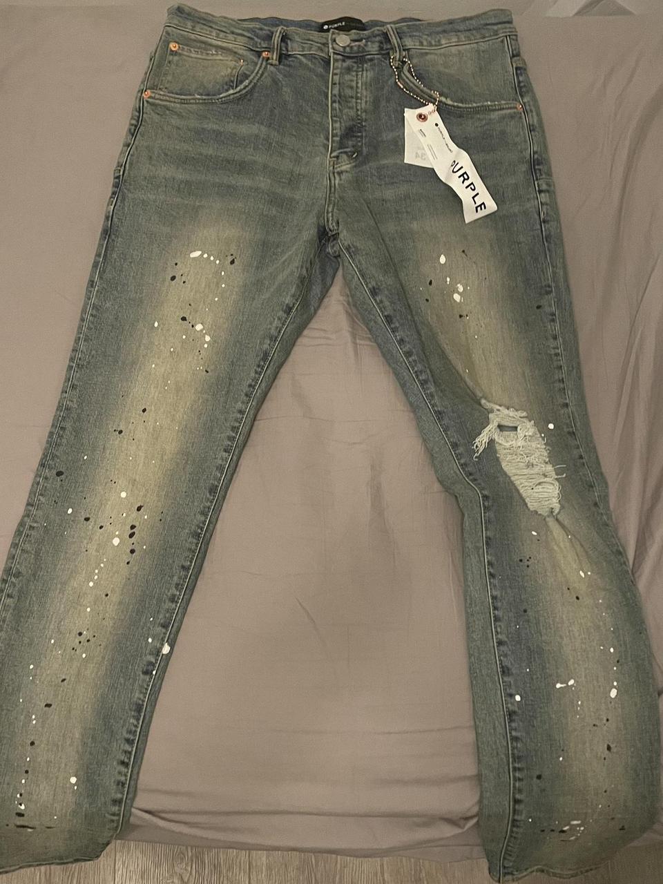 Purple Trapstar denim jeans #denim - Depop