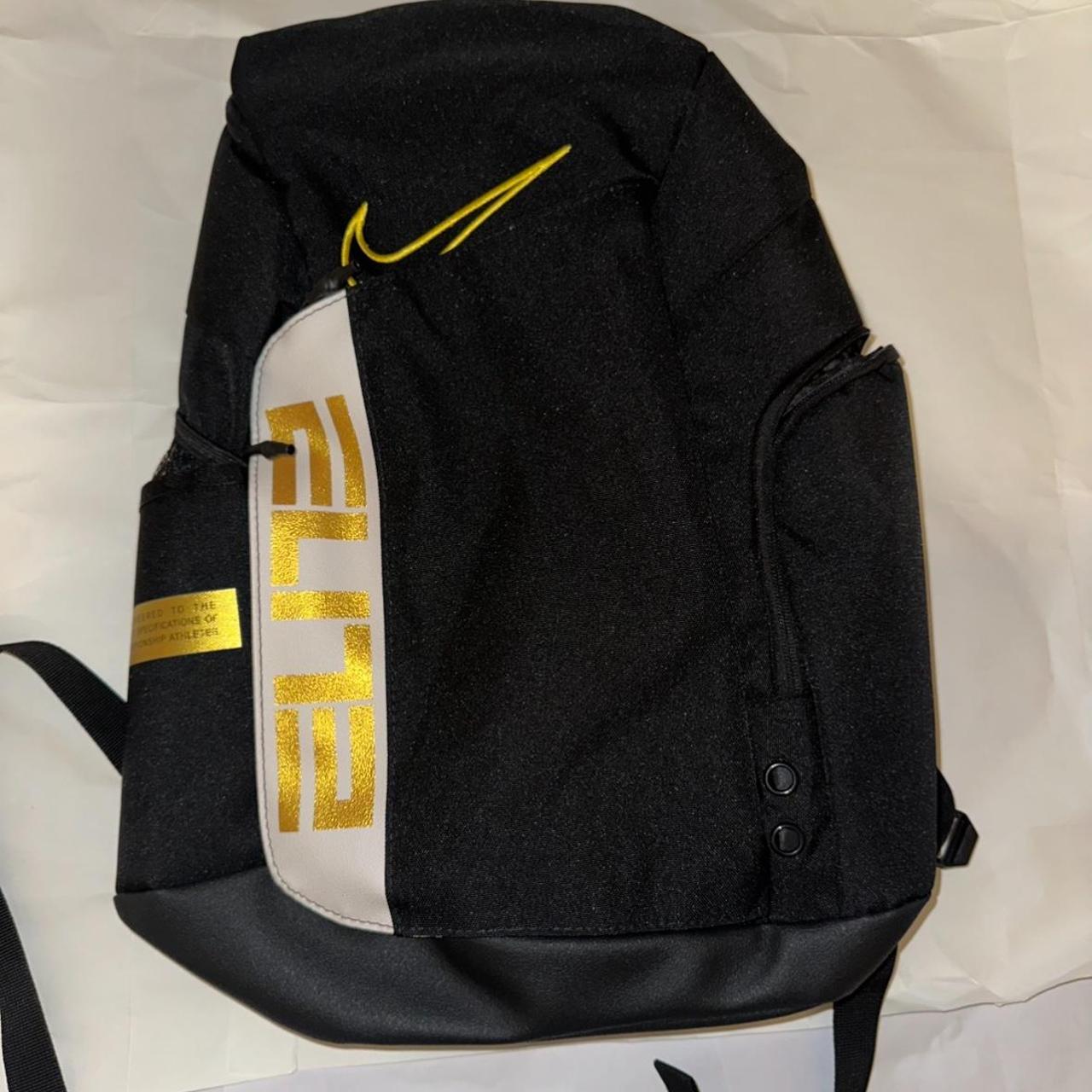 Black & Gold Nike Elite Pro Backpack 2024/25 (New... | Depop