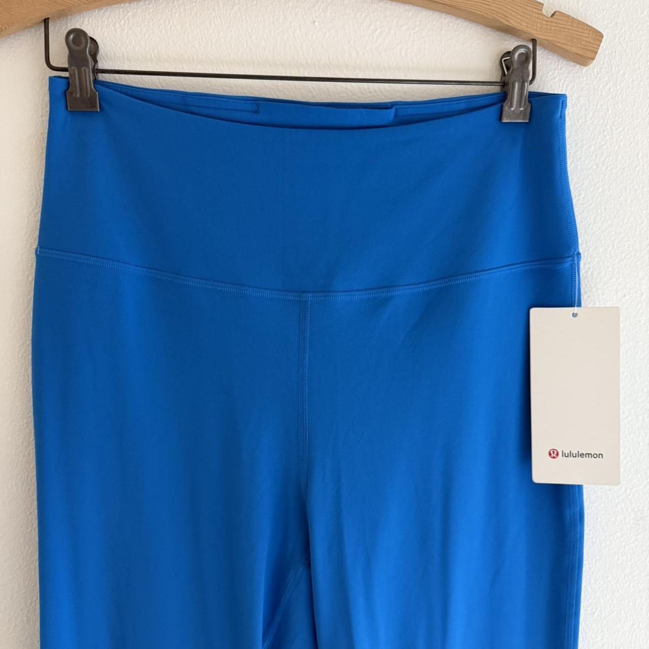 Lululemon bright blue flare leggings NWT Size 10 | Depop