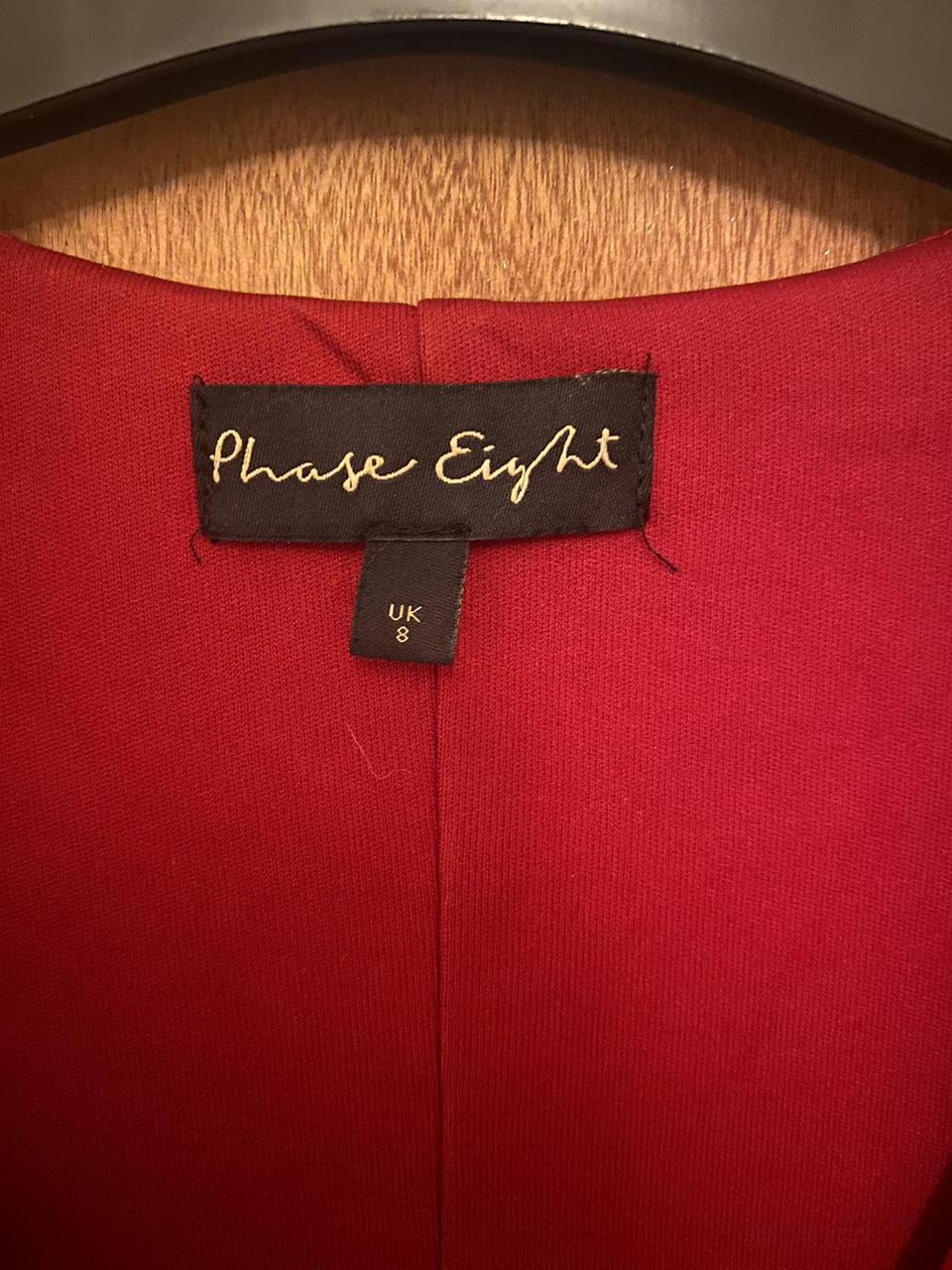 Phase eight red chain pattern midi dress - Depop