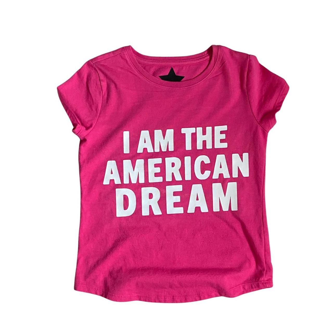 REPOP! Infamous pink I am the American dream women’s... | Depop