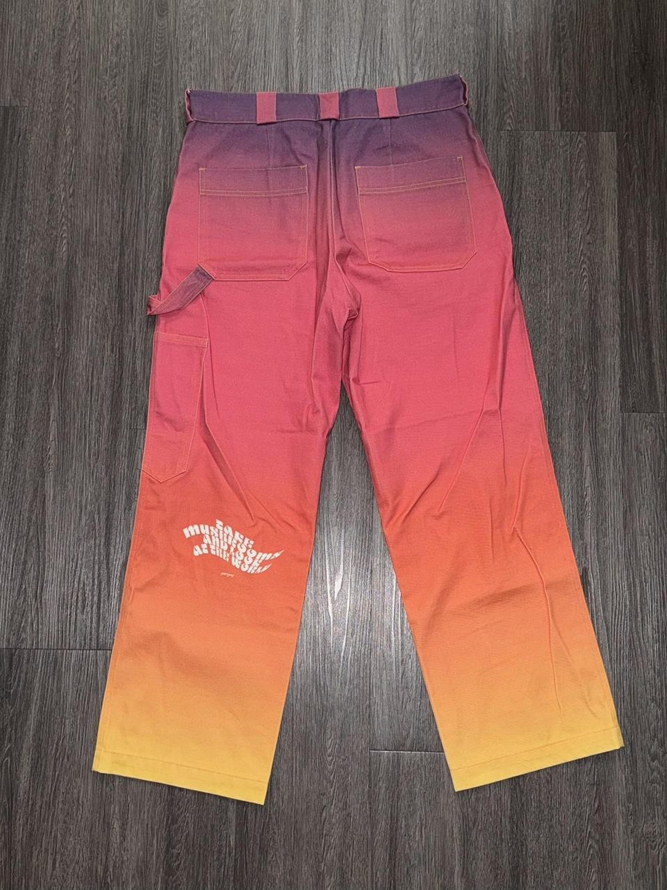 MSFTSrep Trippy Summer Sunset Pants Size 32 Brand... - Depop