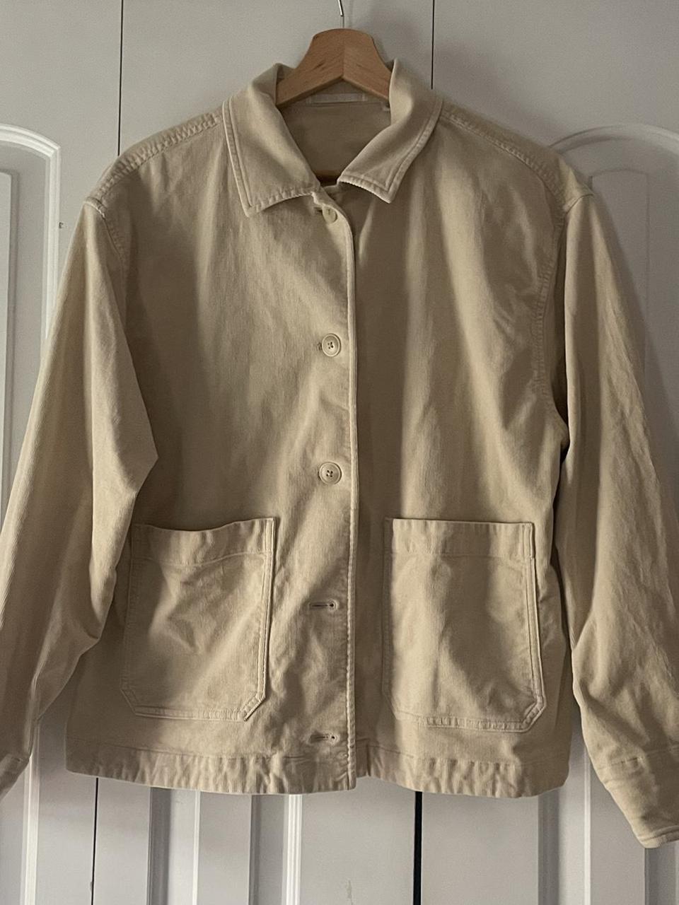 UNIQLO Cream corduroy chore coat from a few years... - Depop