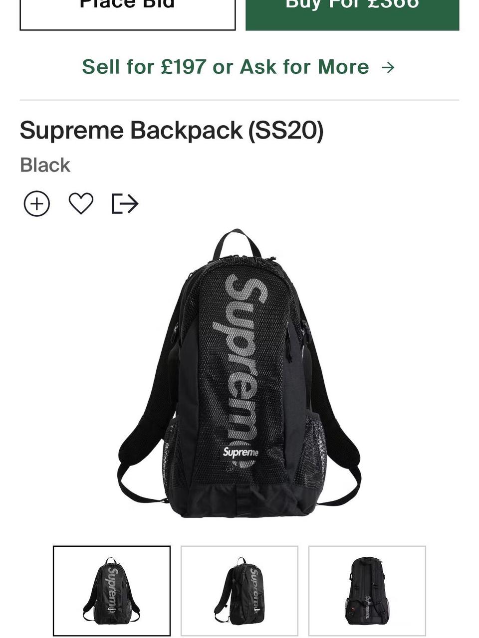 Supreme Backpack SS20 #supreme #supremebackpack - Depop
