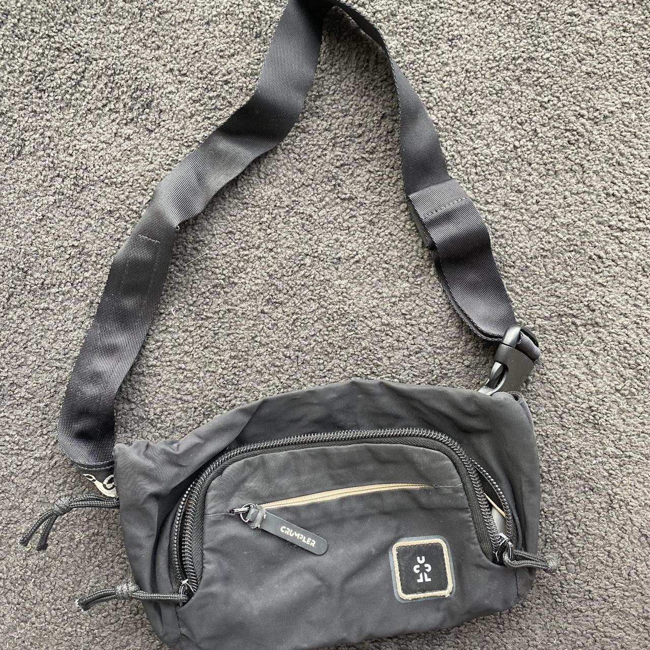 Black crumpler bum bag/ satchel. - Depop