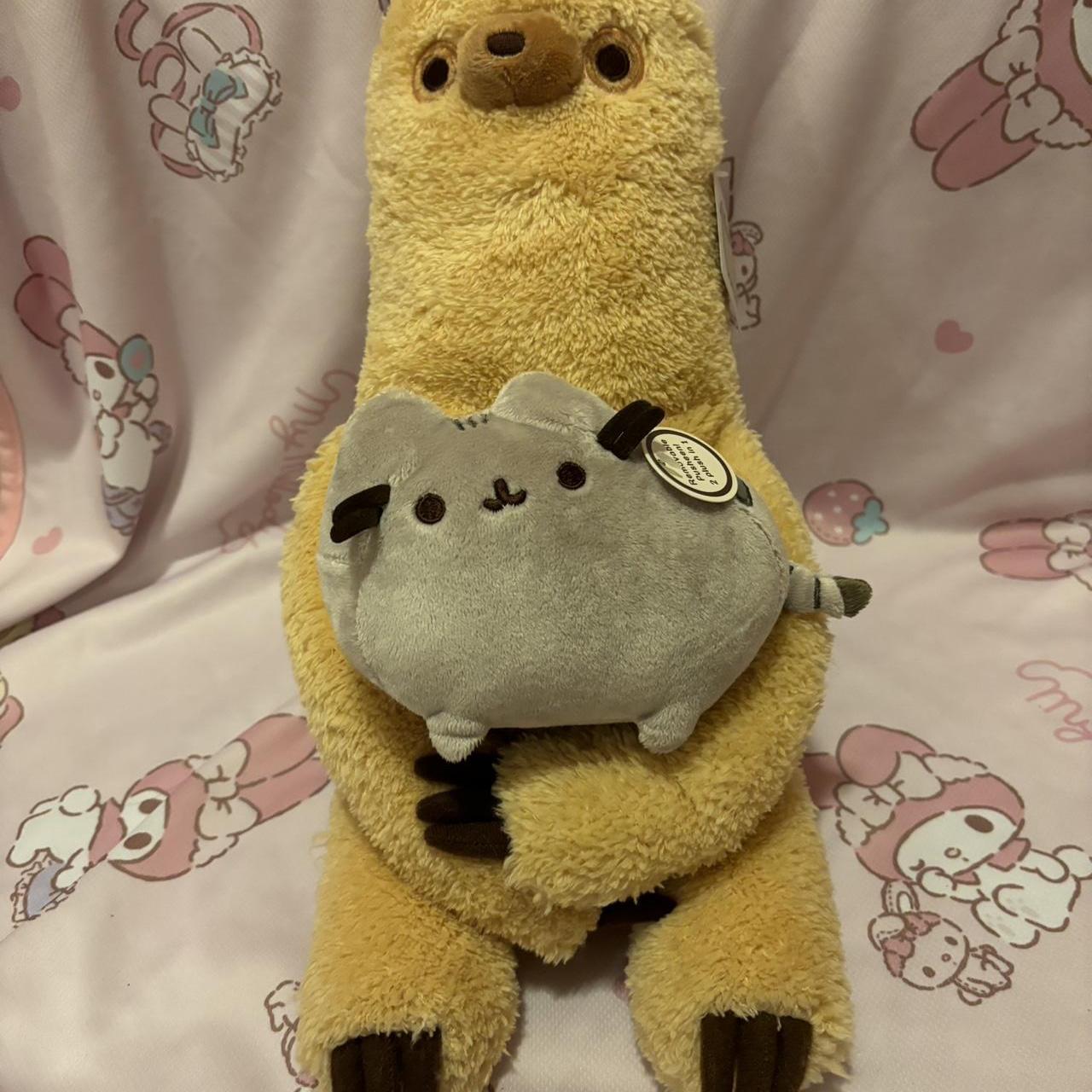 Big Pusheen plush with sloth. Approximately 12... - Depop
