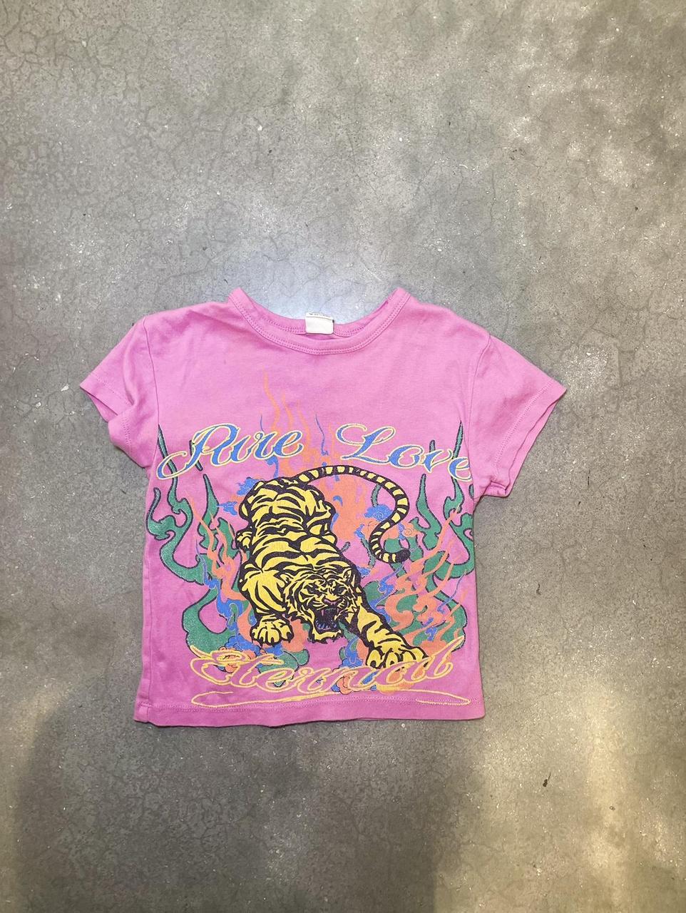 pink Y2K inspired baby tee 💖 Size small Brand- urban... - Depop