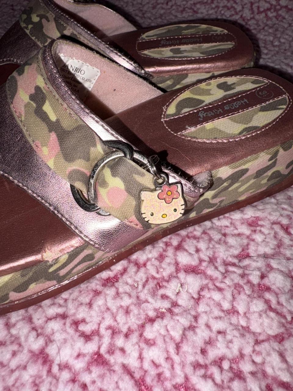 super cute vintage hello kitty sandals. 2008 sanrio... - Depop