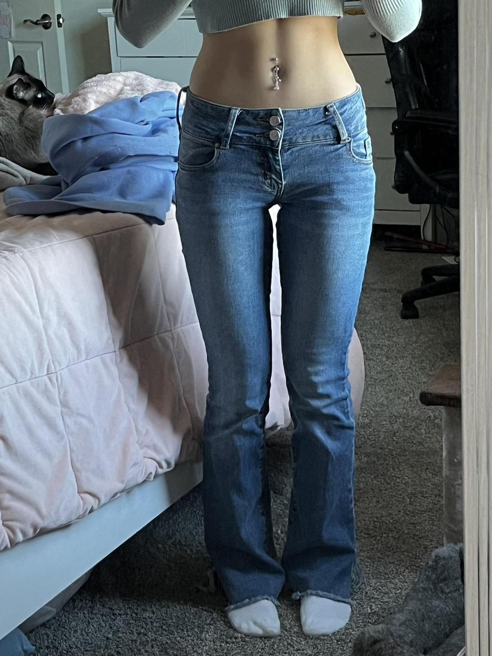 Super cute Lowrise bootcut pacsun jeans! Originally:... - Depop