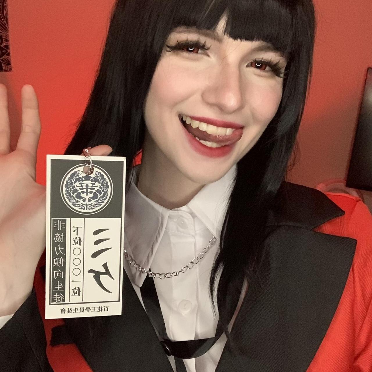 kakegurui cosplay costume comes with button up,... - Depop