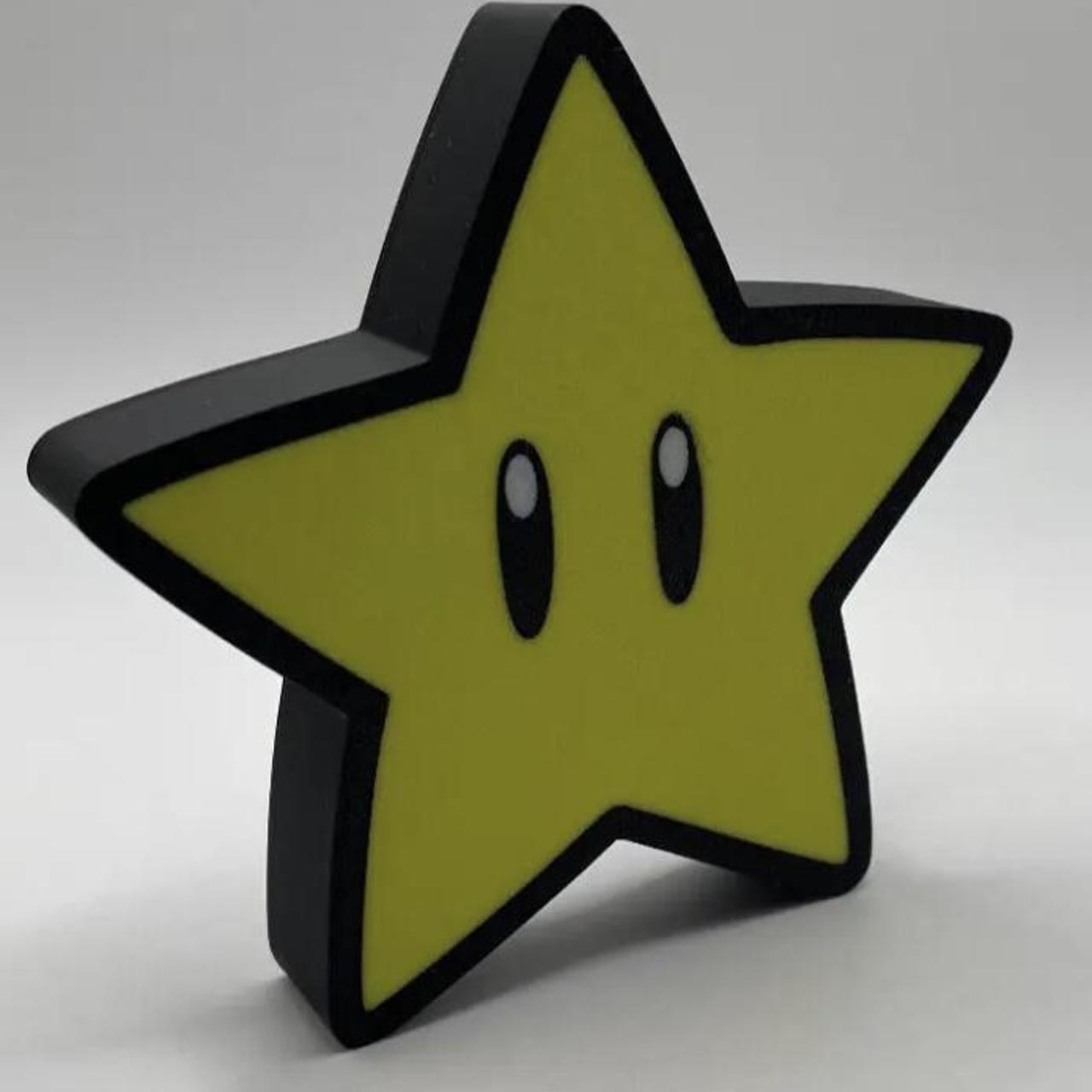 Super Mario Power Up Star Tree Topper Gamer... - Depop