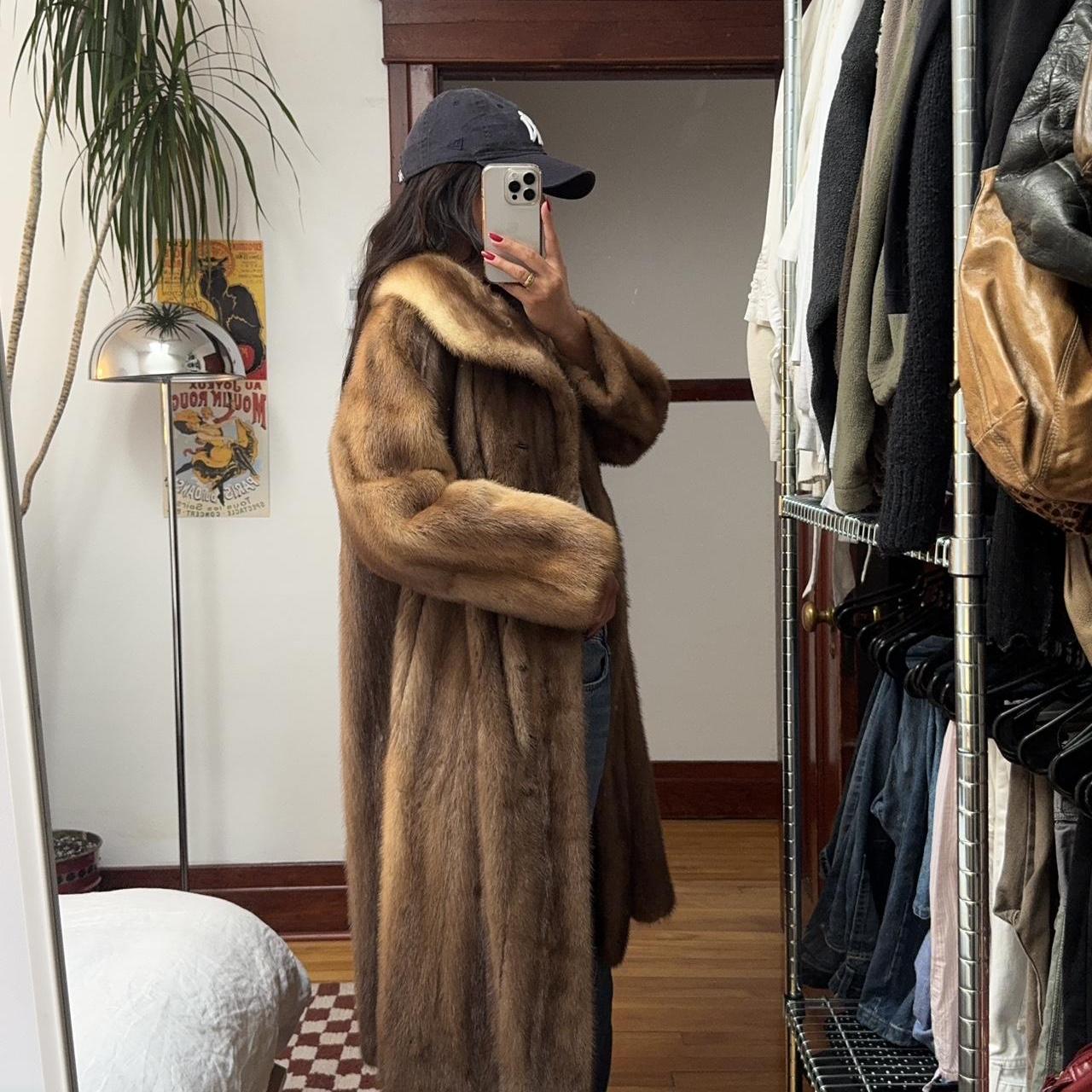 Vintage fur coat 🤍 Size : M **message before... | Depop