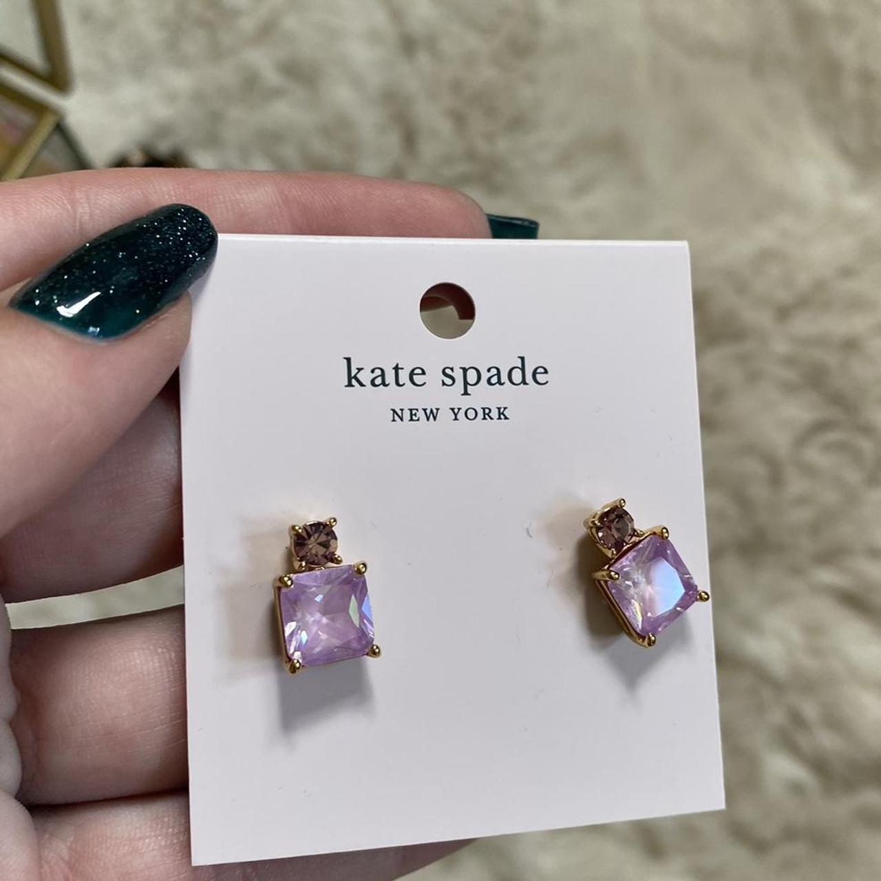 Kate spade purple and gold earrings Brand new. Depop