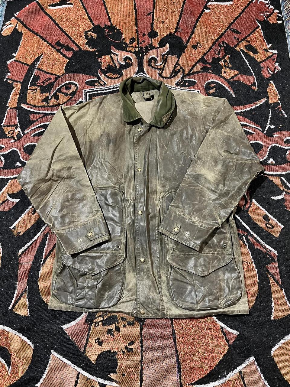 Vintage Filson Tin Cloth Wax Jacket, size Large,... - Depop