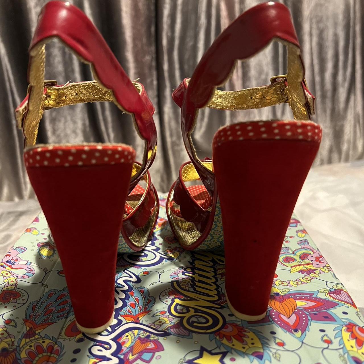 Irregular Choice Red “Ariel” Platform Heels with... | Depop