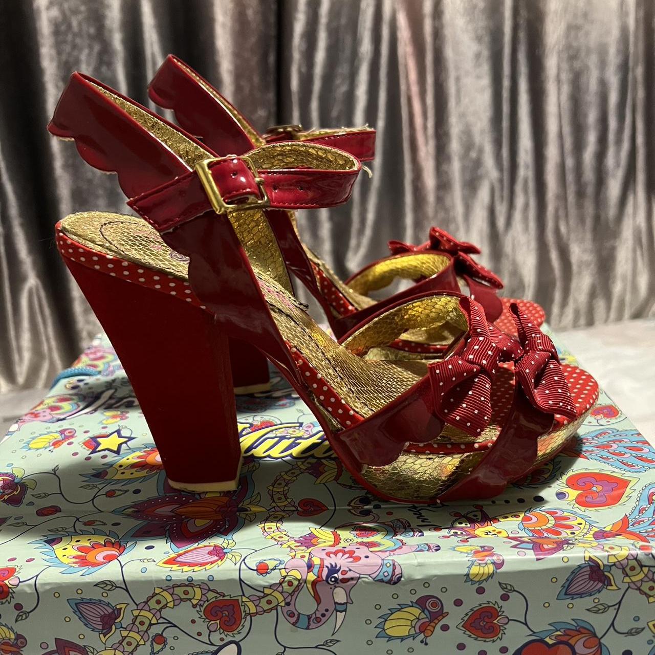 Irregular Choice Red “Ariel” Platform Heels with... | Depop