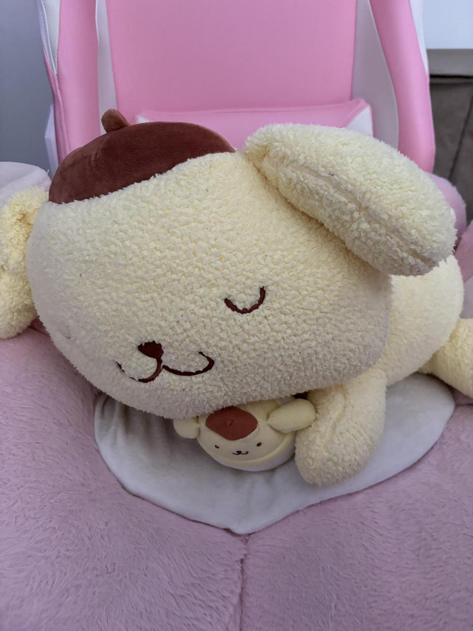 Sleeping Pompompurin Plush #Sanrio #pompompurin... - Depop