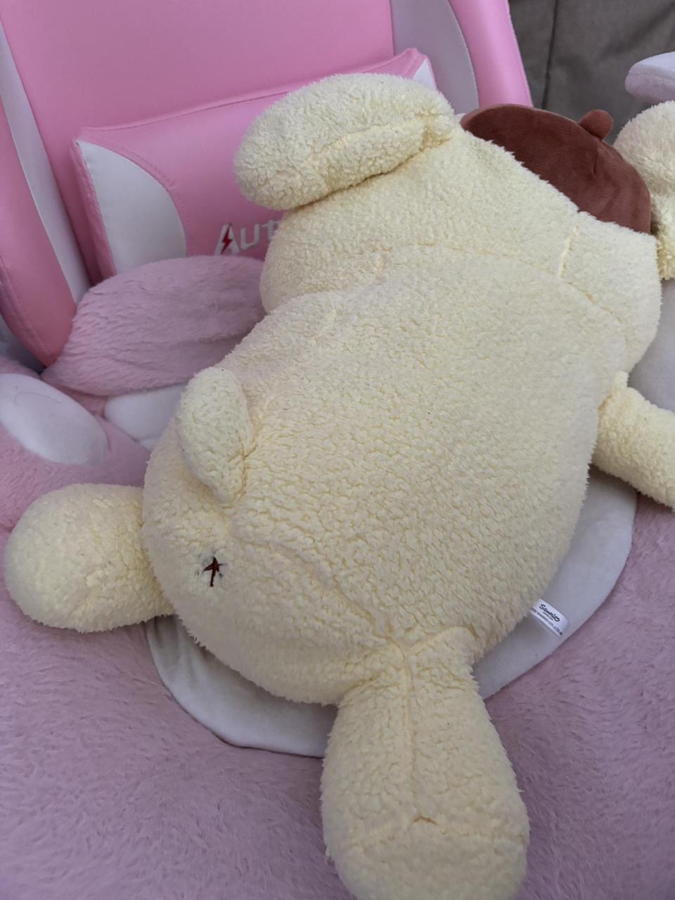 Sleeping Pompompurin Plush #Sanrio #pompompurin... - Depop