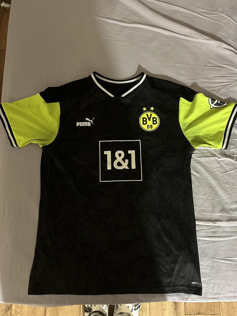 BVB Dortmund Neon Limited Edition Shirt #9... - Depop