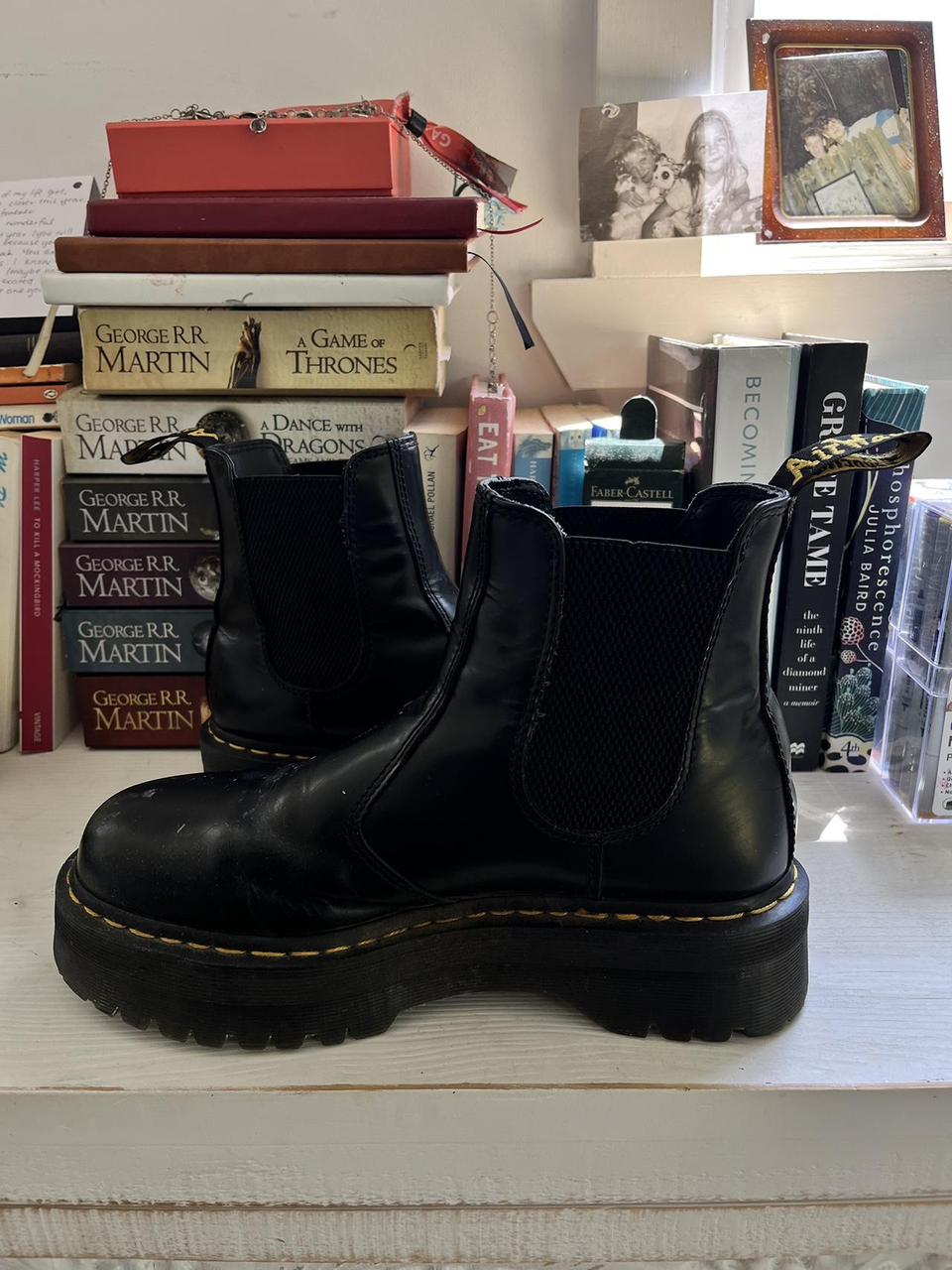 Platform doc marten Chelsea boot I’m really good... - Depop