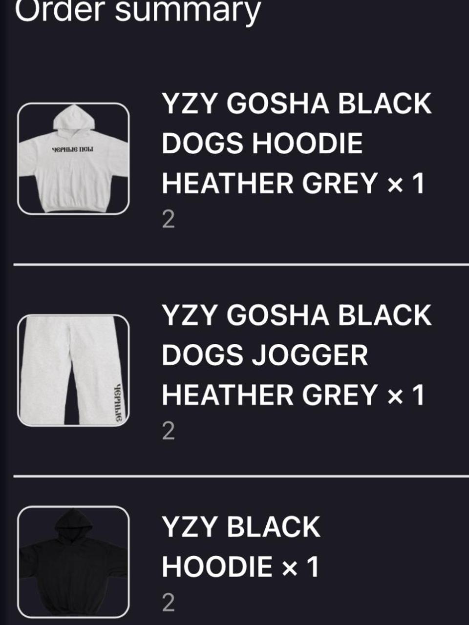 YZY black hoodie - size 2 - Depop