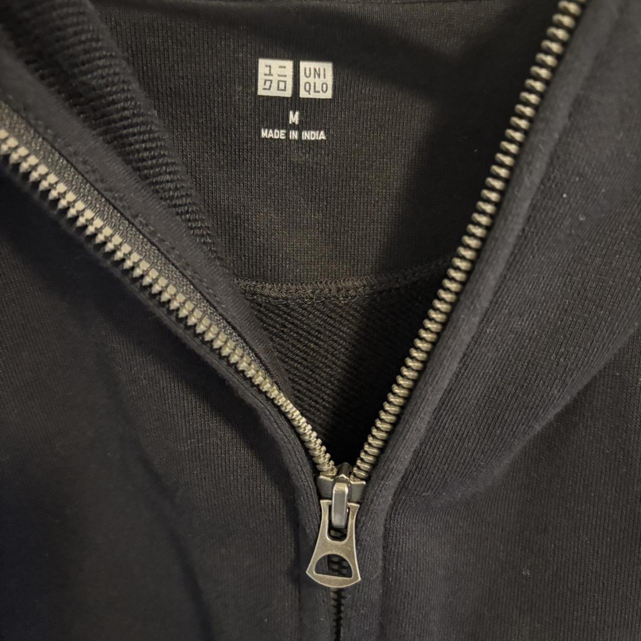 Black UNIQLO zip up hoodie #hoodie Only worn... | Depop