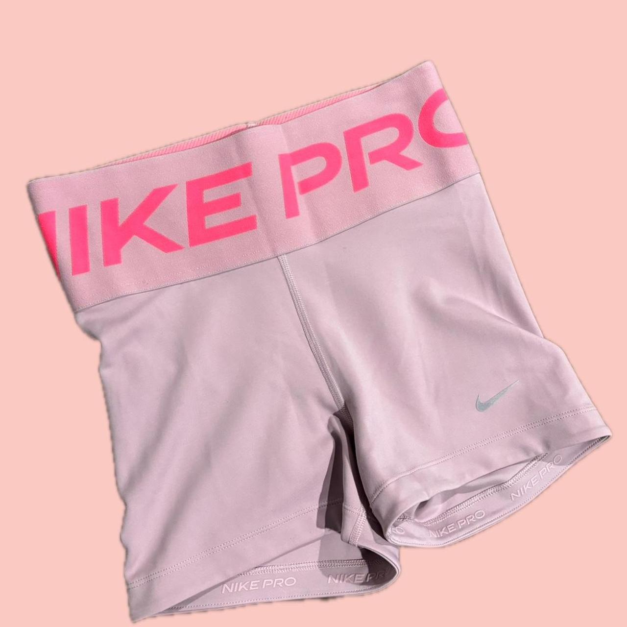 Cutest Pink Nike Pro Gym Shorts 🩷 Thick Waistband Depop