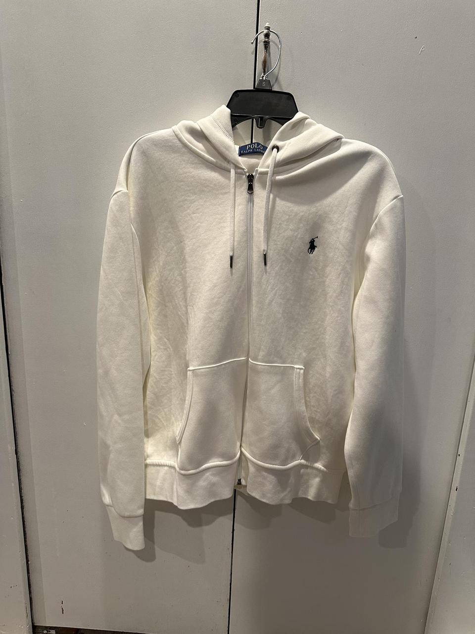 Polo White Zip Up!! FREE SHIPPING Amazing zip up... - Depop