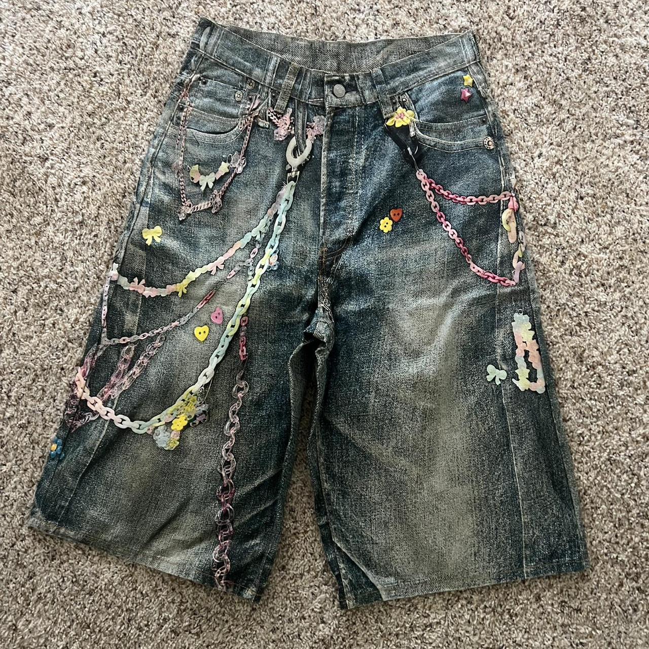 Acne Studios Candy Chain Jean Shorts Excellent... | Depop