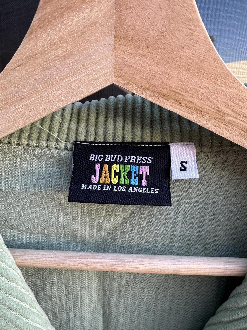 big bud press sailor jacket sage green color, with... - Depop