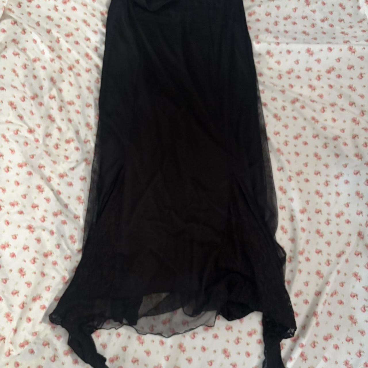 morbid threads lace maxi skirt size small super... | Depop