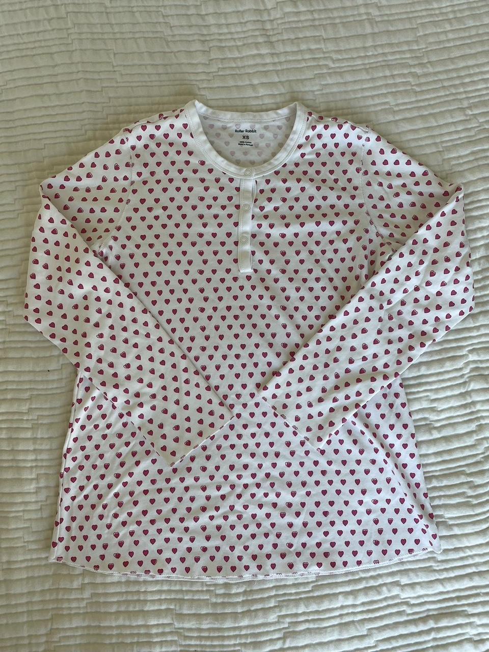 Roller Rabbit Hearts Pajamas Set! - size xs - never... - Depop