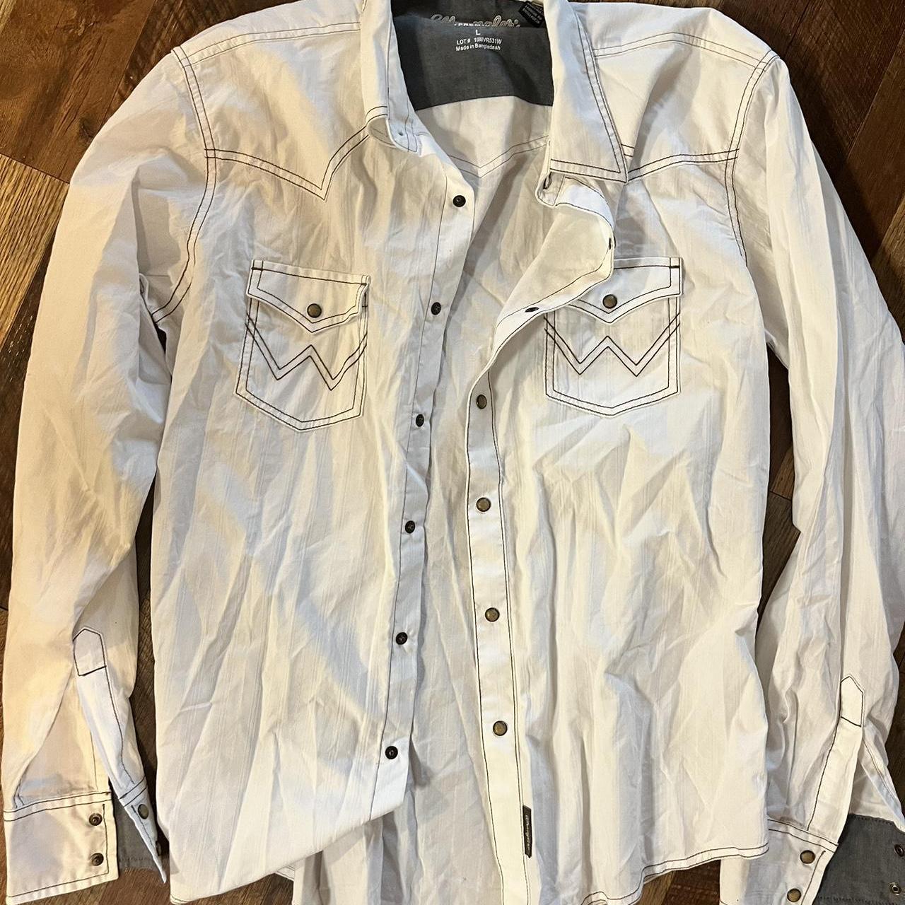 Men’s large retro wrangler button up | Depop