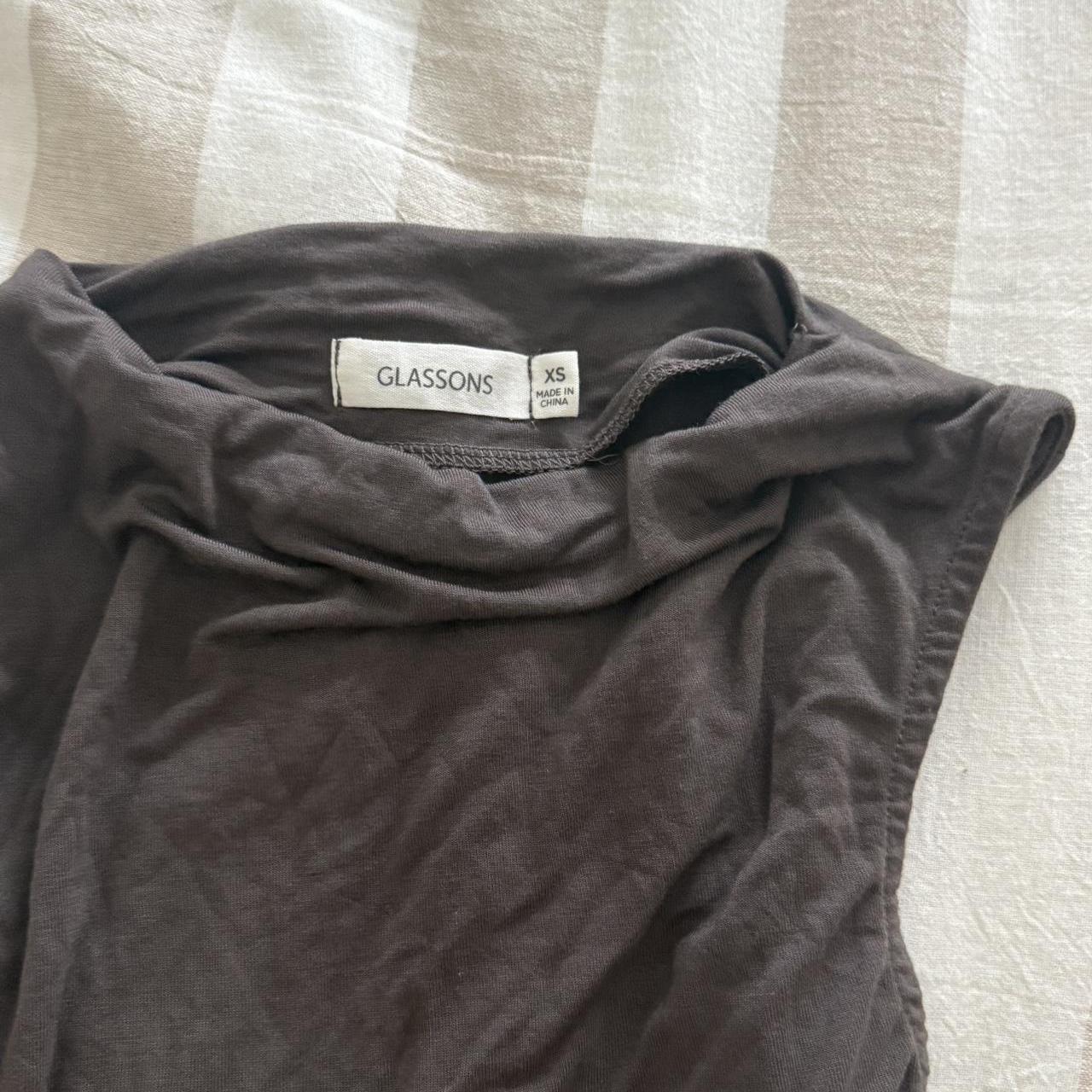 glassons asymmetric top high neck worn once size xs... | Depop