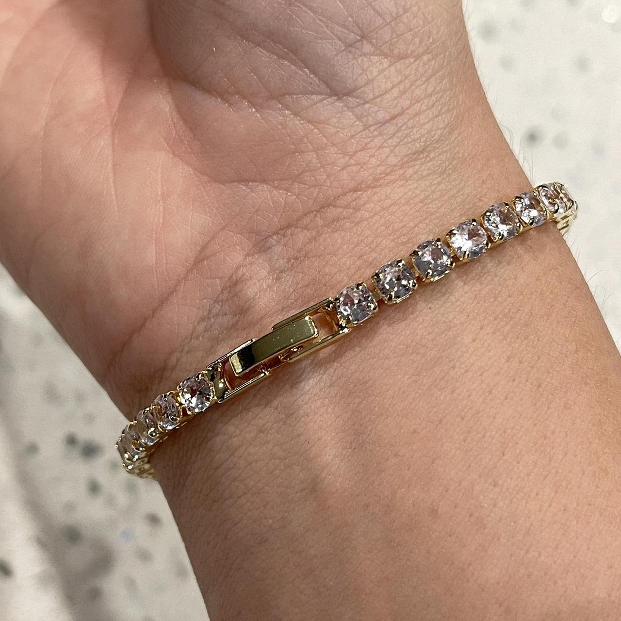 Gold bracelet - snap closure - new #jewelry... | Depop