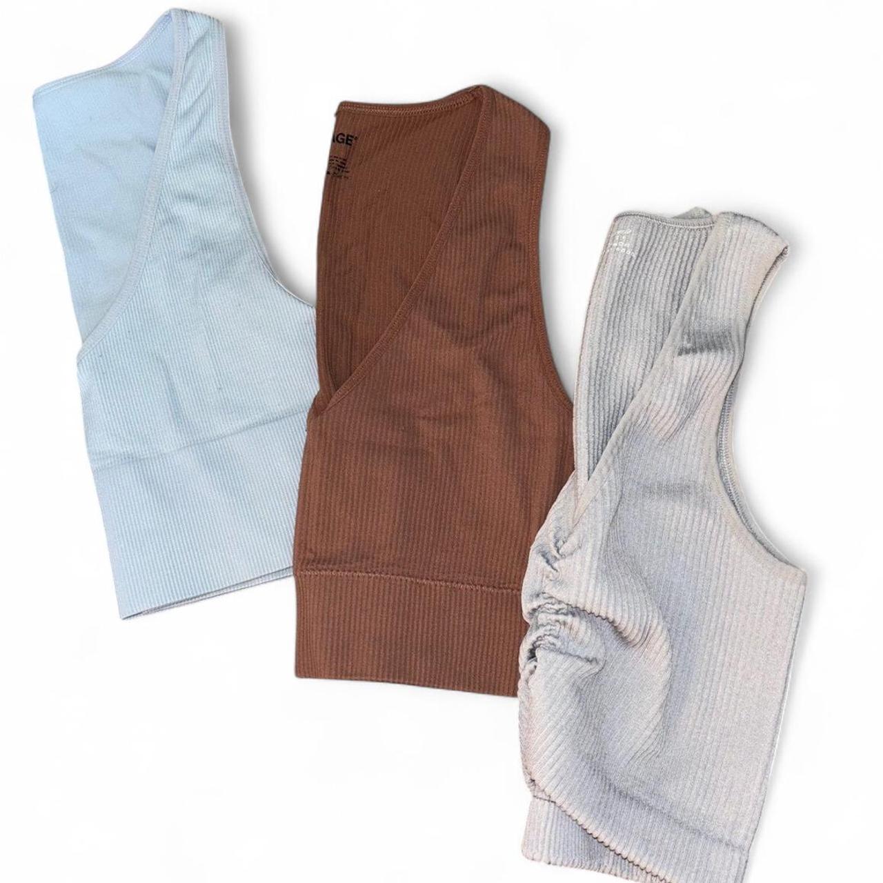 Bundle of 3 Ribbed Crop Tops •Super Soft ‘n Stretchy... | Depop