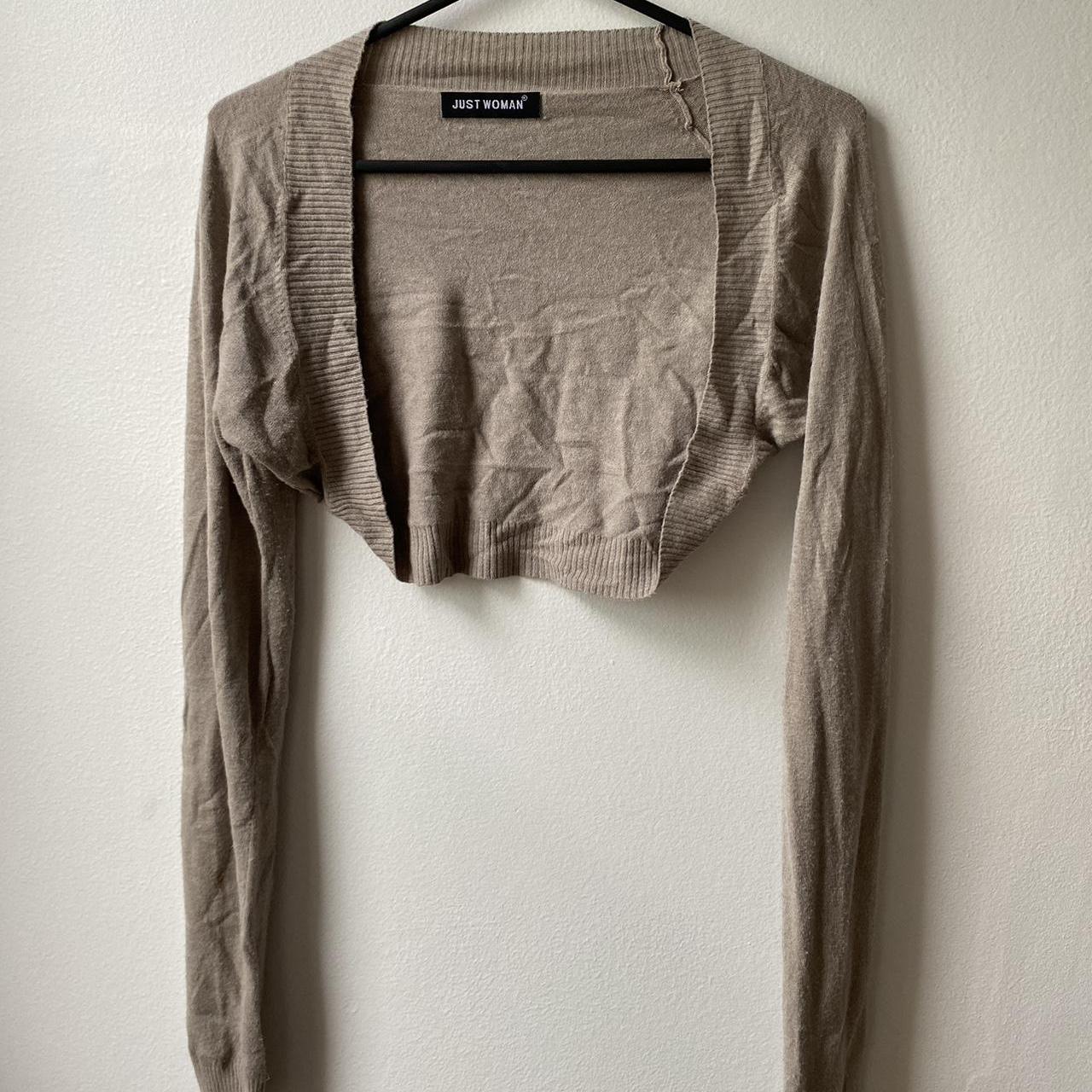 Cream Just Woman cropped cardigan 2000s vibes if... | Depop