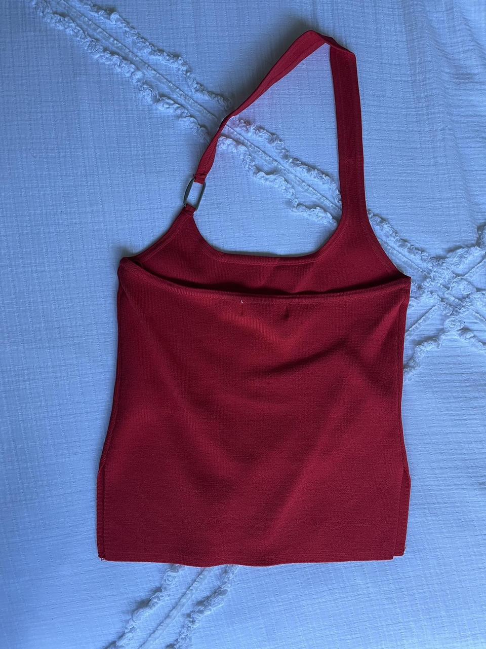 Stunning glassons side split red halter top 🤍worn... - Depop