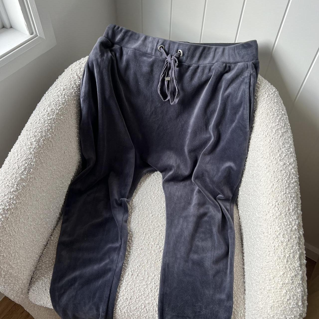 Blue decjuba velour tracksuit Size M (fits... - Depop