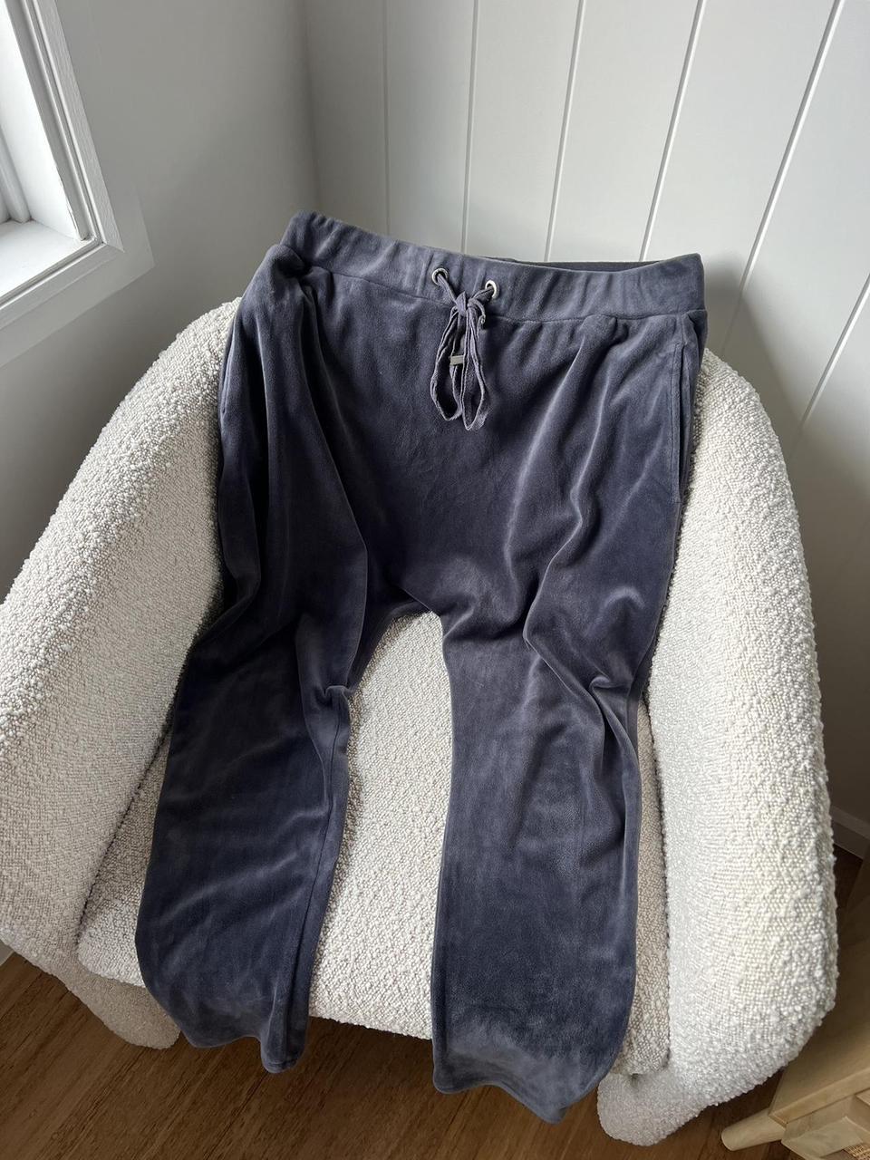 Blue decjuba velour tracksuit Size M (fits... - Depop