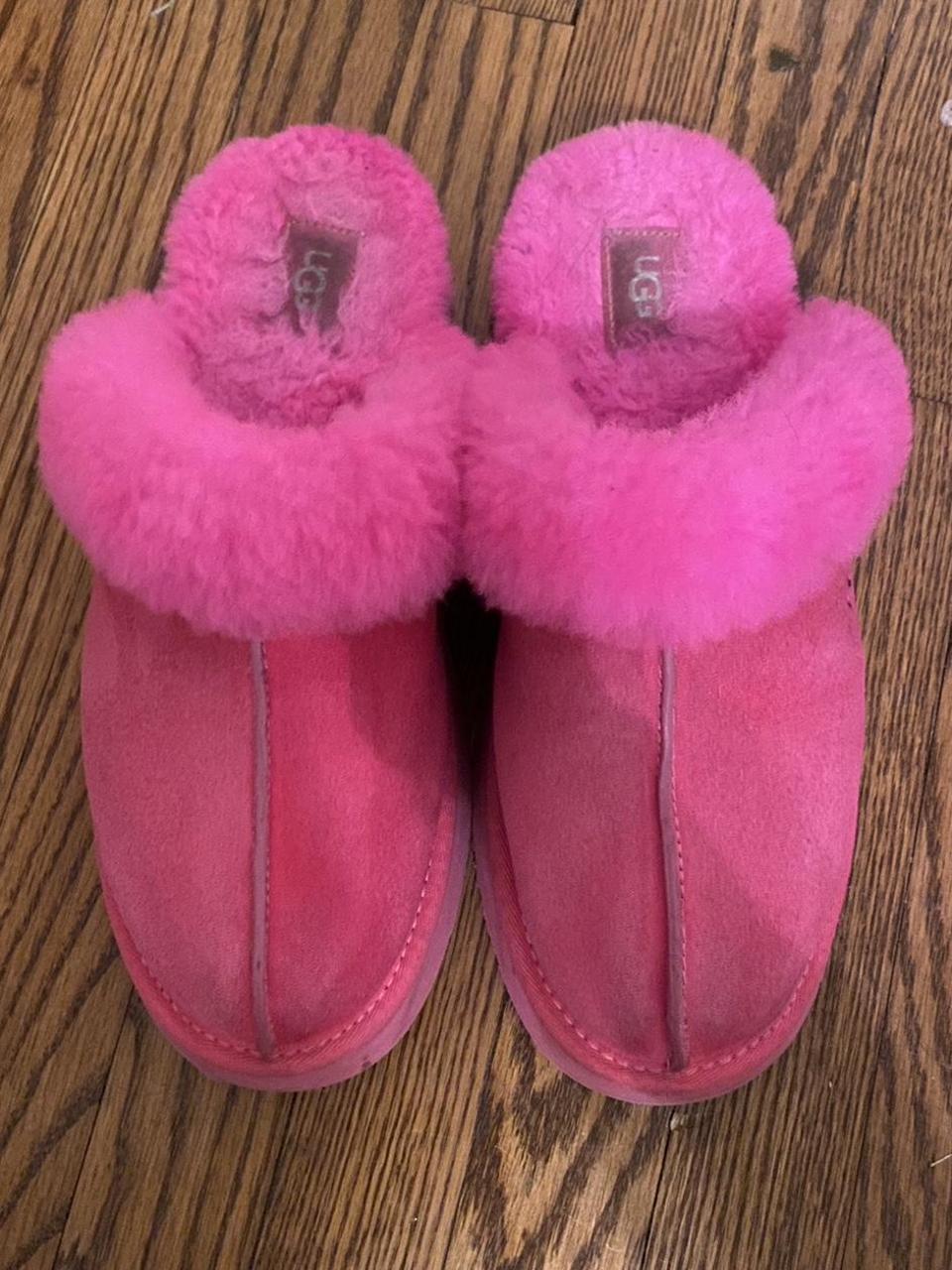 Ugg Disquette Slipper Hot Pink Size 11 Womens Depop