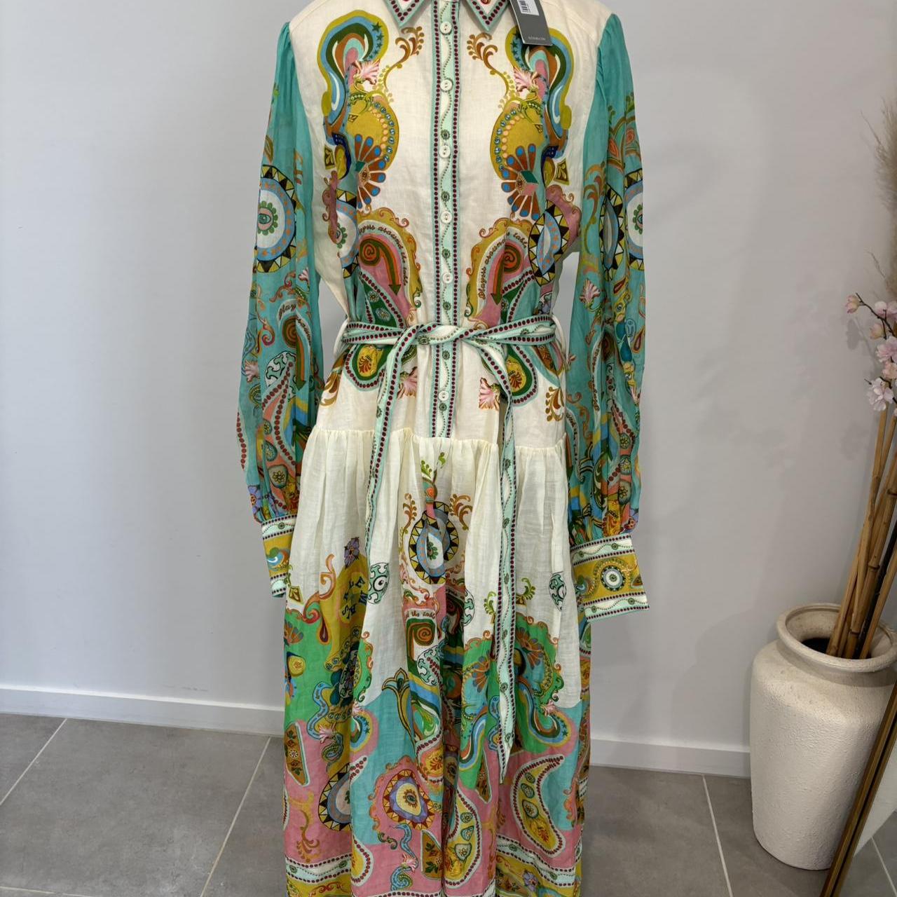 Alemais Pinball Shirt Dress Includes slip Size... | Depop