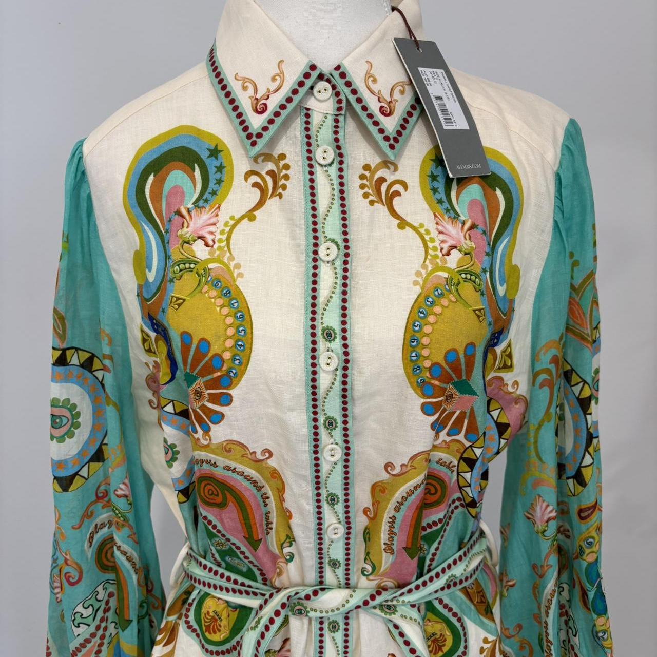 Alemais Pinball Shirt Dress Includes slip Size... | Depop