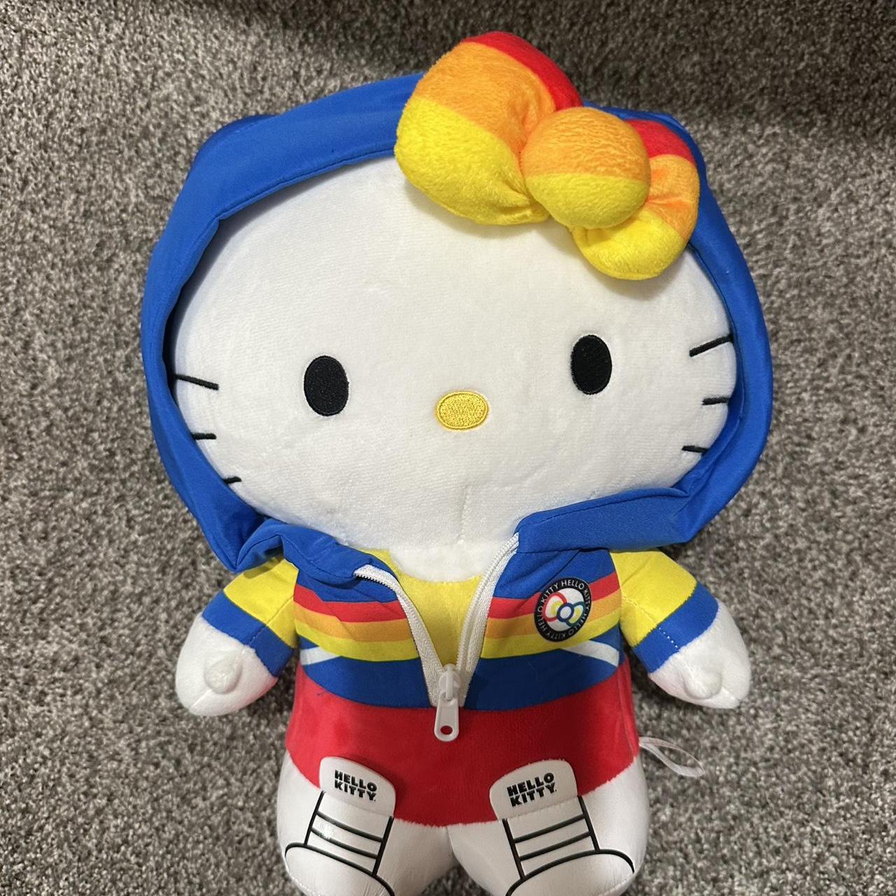 Hello kitty kidrobot plush with streetwear clothing... | Depop