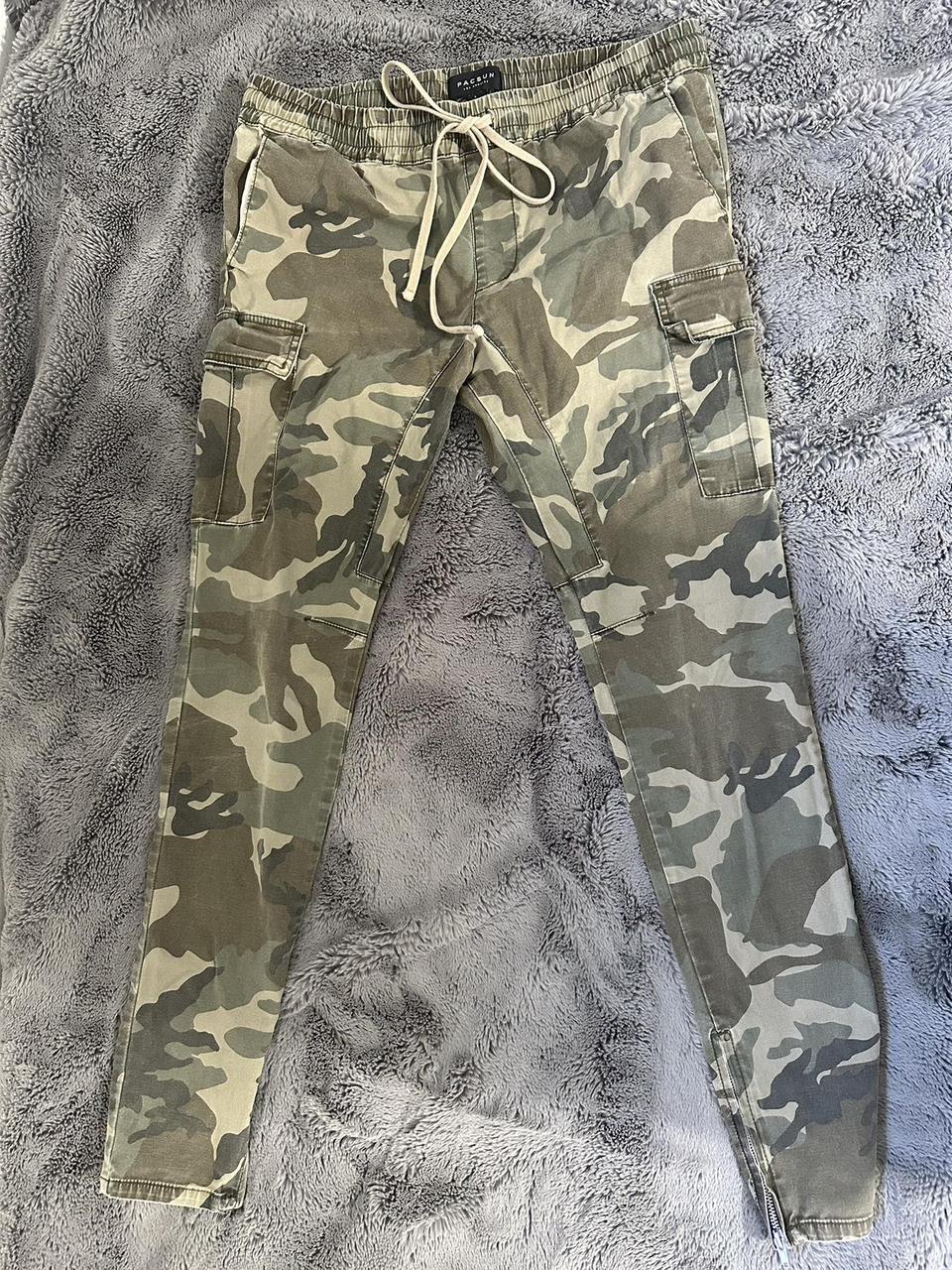 Pacsun Camo Joggers, lightly worn, like new #Pacsun... - Depop